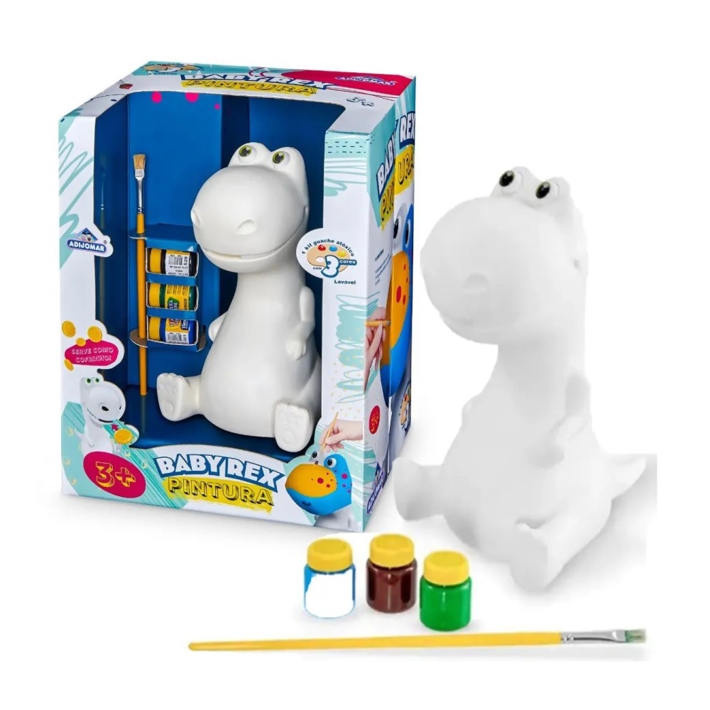 Baby Rex Alcancía para Colorear | Juguetería Palacio de los Niños