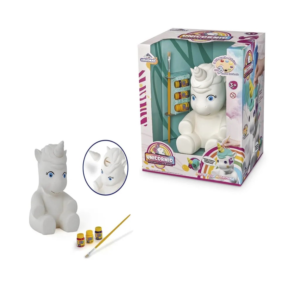 Unicornio Alcancía para Colorear | Juguetería Palacio de los Niños